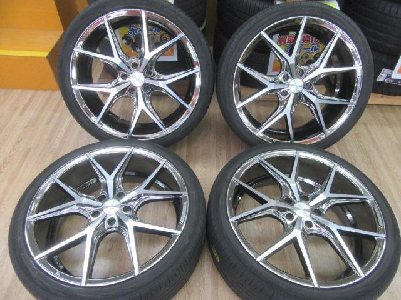 【ROJAM(ロジャム)】Premium Wheels(プレミアム ホイール) ABBEY+【YOKOHAMA】BluEarth RV-02 ...