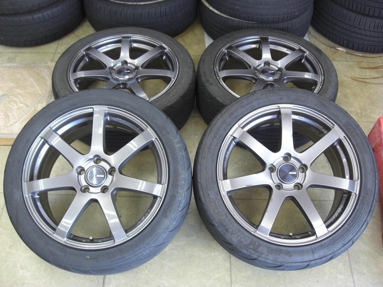 ENKEI PerformanceLine PF07 ダークシルバー + NANKANG(ナンカン) NS-2R | 中古品 | アップガレージ 山形店 | カー用品 タイヤホイールセット ...