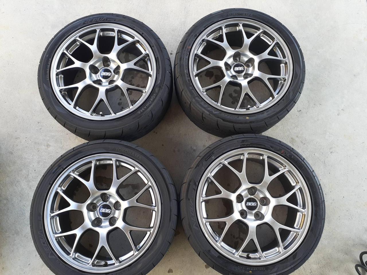 MITSUBISHI(ミツビシ) CZ4A系ランエボX 純正OP BBS RG406 ツイン7本メッシュ + YOKOHAMA(ヨコハマ ...