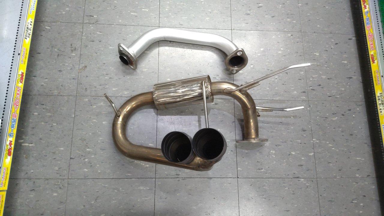 J’S RACING R304 SUS エキゾーストシステム50RS+R304 SUS エキゾーストシステム50C センターパイプ【S660 ...