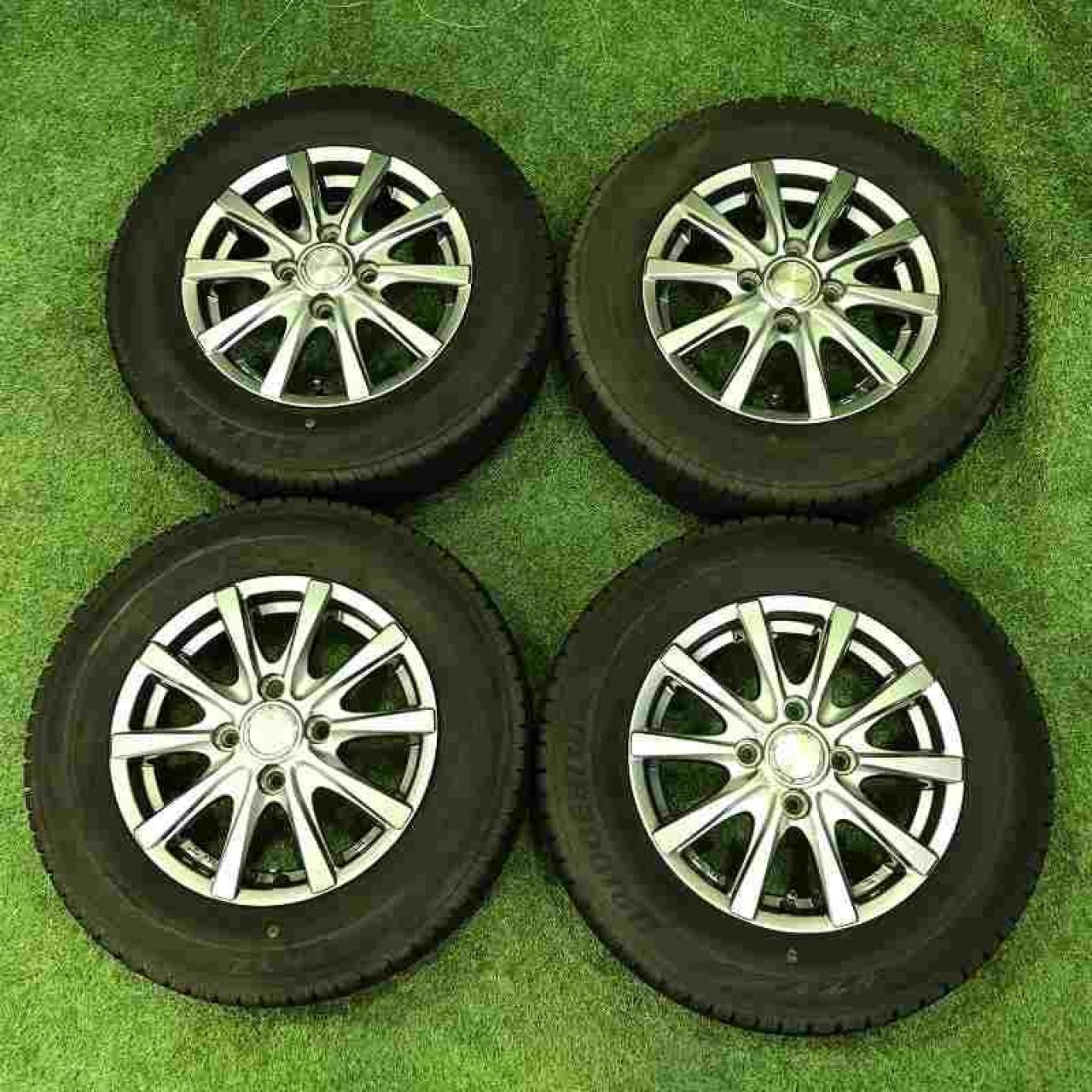 YFC GRASS ZX+BRIDGESTONE BLIZZAK VRX2 145/80R13 2024年製造 4本セット | カー用品 スタッドレスタイヤホイールセット 13インチ ...