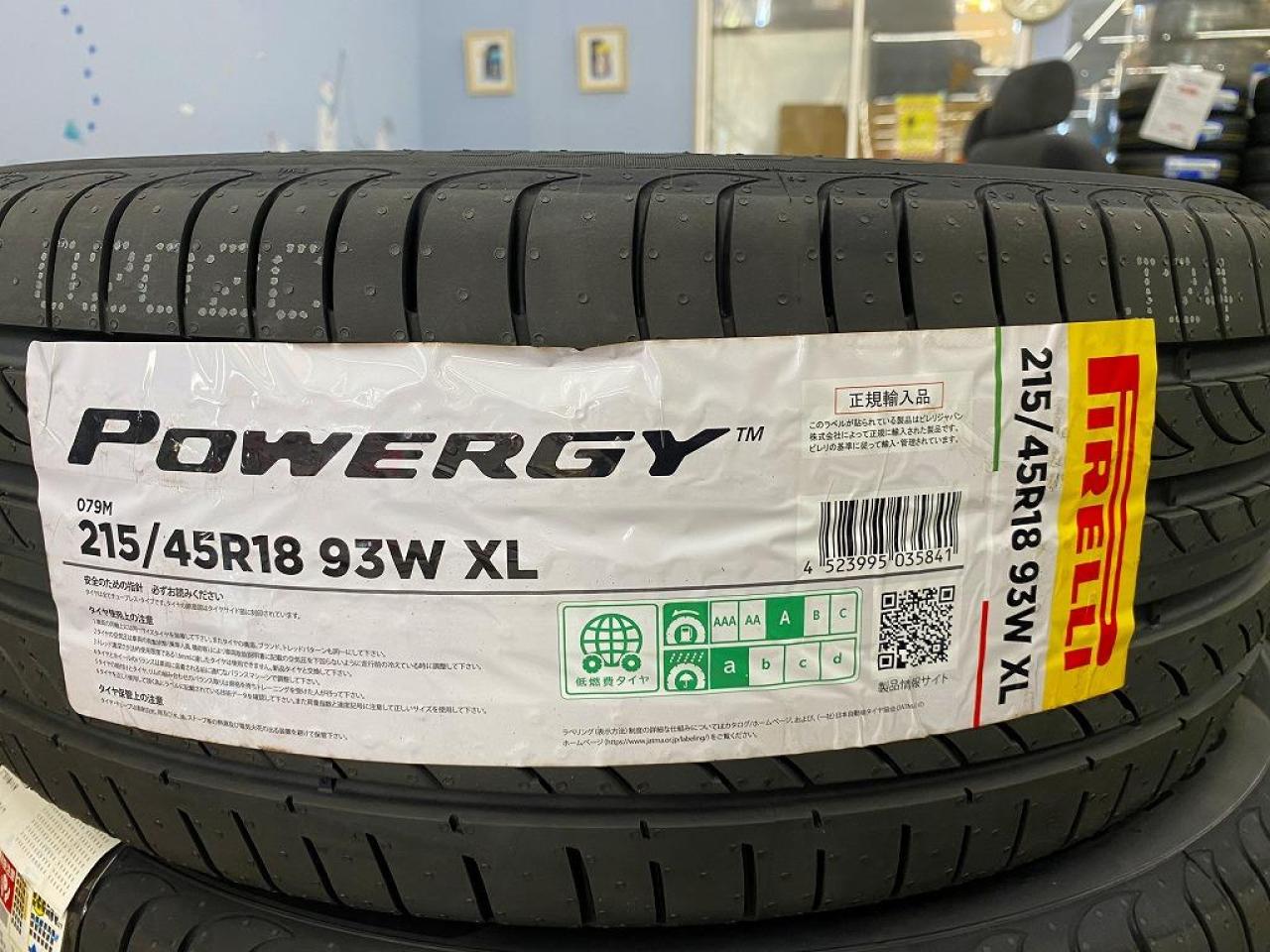 PIRELLI(ピレリ)POWERGY 215/45R18 4本 2025年製 | 新品 | アップガレージ 石川小松店 | カー用品 タイヤ 18インチタイヤを通販で購入する | 中古カー ...