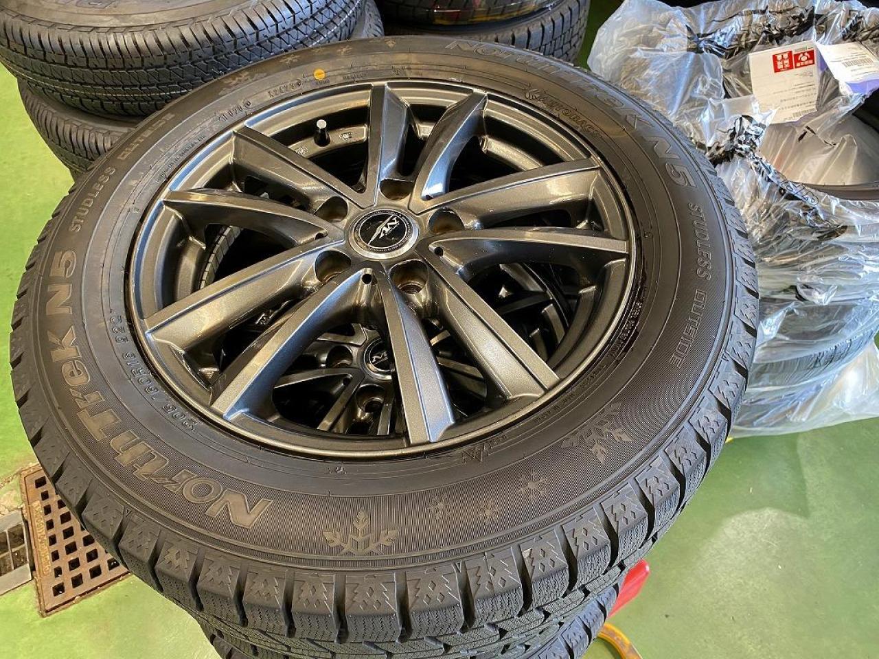 weds NV + AUTOBACS NorthTrek N5 205/60R16 | 中古品 | アップガレージ 石川小松店 | カー用品 スタッドレスタイヤホイールセット 16インチ ...