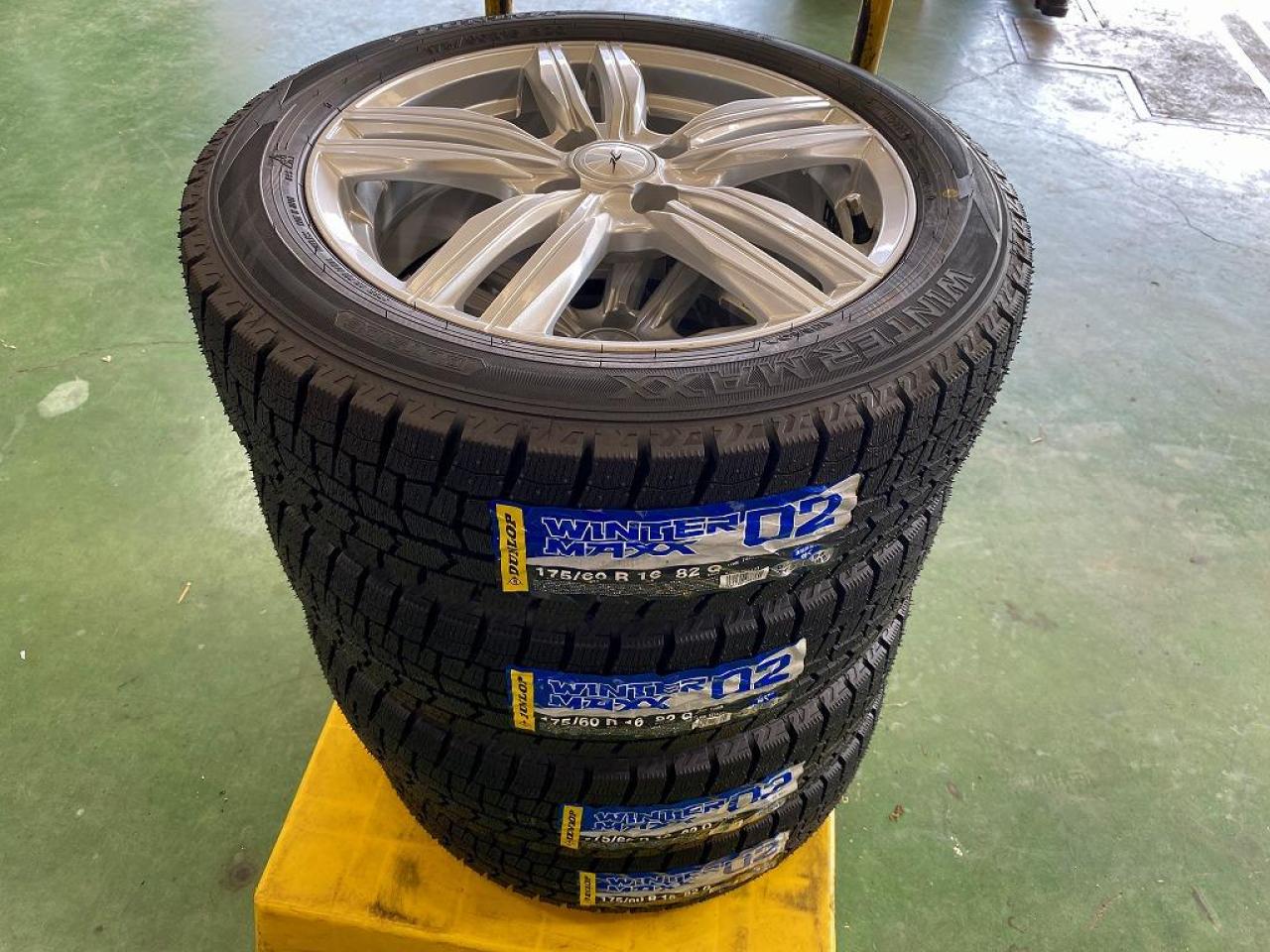 99 weds(ウェッズ) JOKER + DUNLOP(ダンロップ) WINTERMAXX WM02 175/60R16 ★タイヤは未使用! クロスビー/イグニス/スイフト/アクア/iQ ...