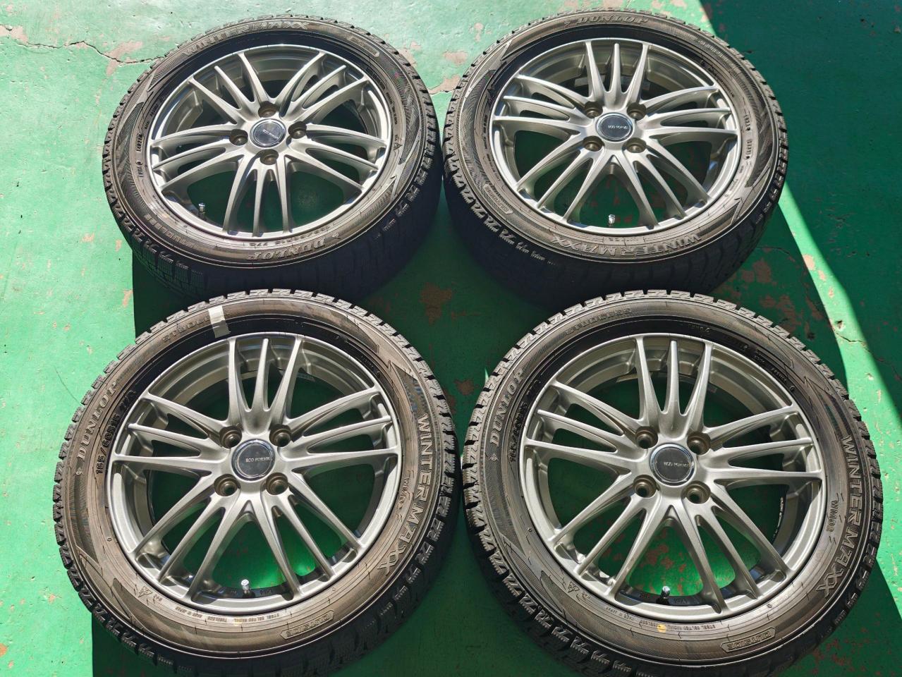 【BRIDGESTONE】ECO FORME + 【DUNLOP】WINTERMAXX WM02 | 中古品 | アップガレージ 福井店 | カー用品 スタッドレスタイヤホイールセット 15 ...