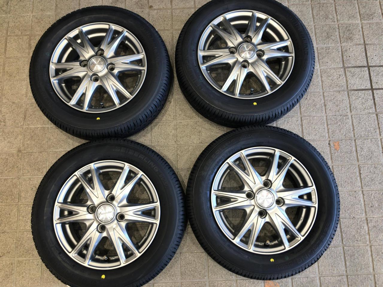 HOT STUFF Exceeder EX6 + SEIBERLING SL101 | カー用品 タイヤホイールセット 13インチタイヤ ...