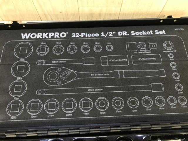 【WORKPRO】 ソケットレンチセット 32PCS | 新古品 | アップガレージ 愛知西尾店 | カー用品 メンテナンス 工具を通販で購入する | 中古カー＆バイク用品の販売ならアップガレージ