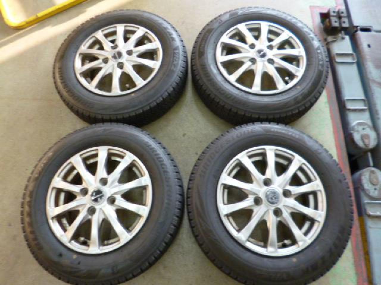 HOT STUFF(ホットスタッフ) Exsteer + BRIDGESTONE(ブリヂストン) BLIZZAK VRX2 | カー用品 スタッドレスタイヤホイールセット 13インチ ...