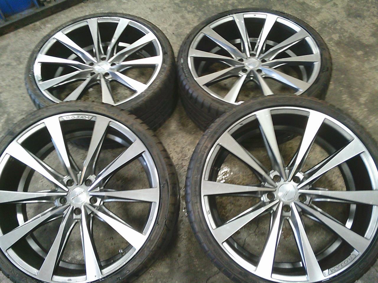 ROJAM Premium Wheels Slave + LIONHART LH-ELEVEN | カー用品 タイヤホイールセット 22インチ ...