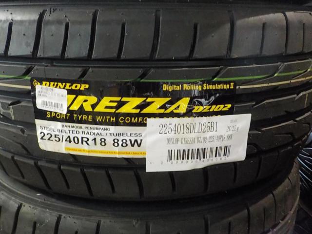【新品タイヤ4本セット!!!】DUNLOP DIREZZA DZ102 225/40R18 | 新品 | アップガレージ 加古川店 | カー用品 タイヤ 18インチタイヤを通販で購入する ...