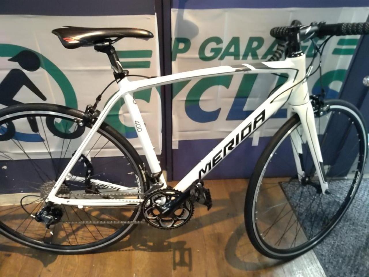 MERIDA SCULTURA 400 2015年頃 700x23C 2x11S アルミロードバイク ホワイト 参考サイズ170-180 ...