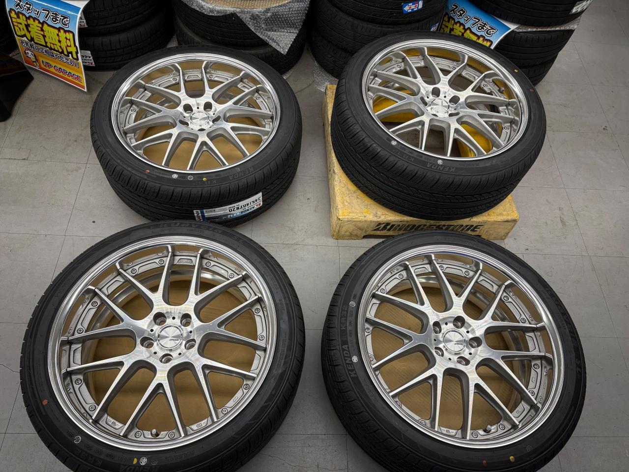 WORK LANVEC LM7 + KENDA KR32 ☆新品タイヤ!!☆ | カー用品 タイヤホイールセット 20インチタイヤホイール ...