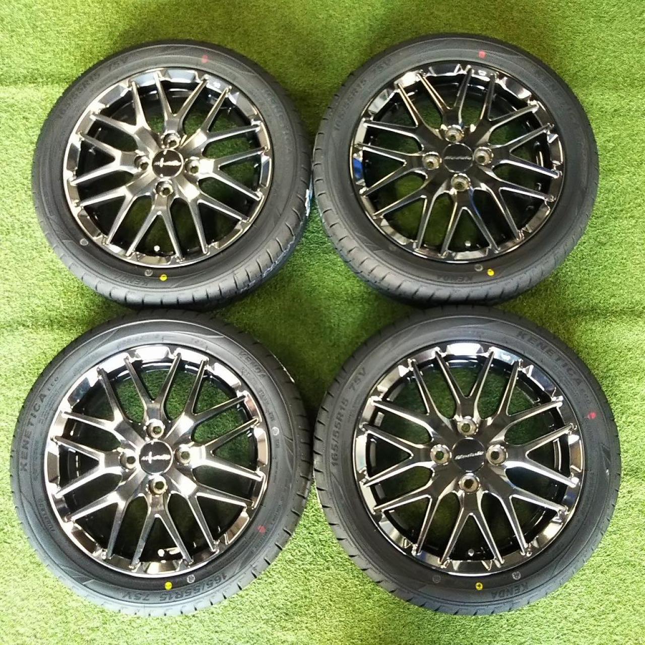 ☆試着無料!☆ホンダ純正 Modulo MS-034 + KENDA KR203 165/55R15 75V | 中古品 | アップガレージ 埼玉桶川店 | カー用品 タイヤホイールセット ...