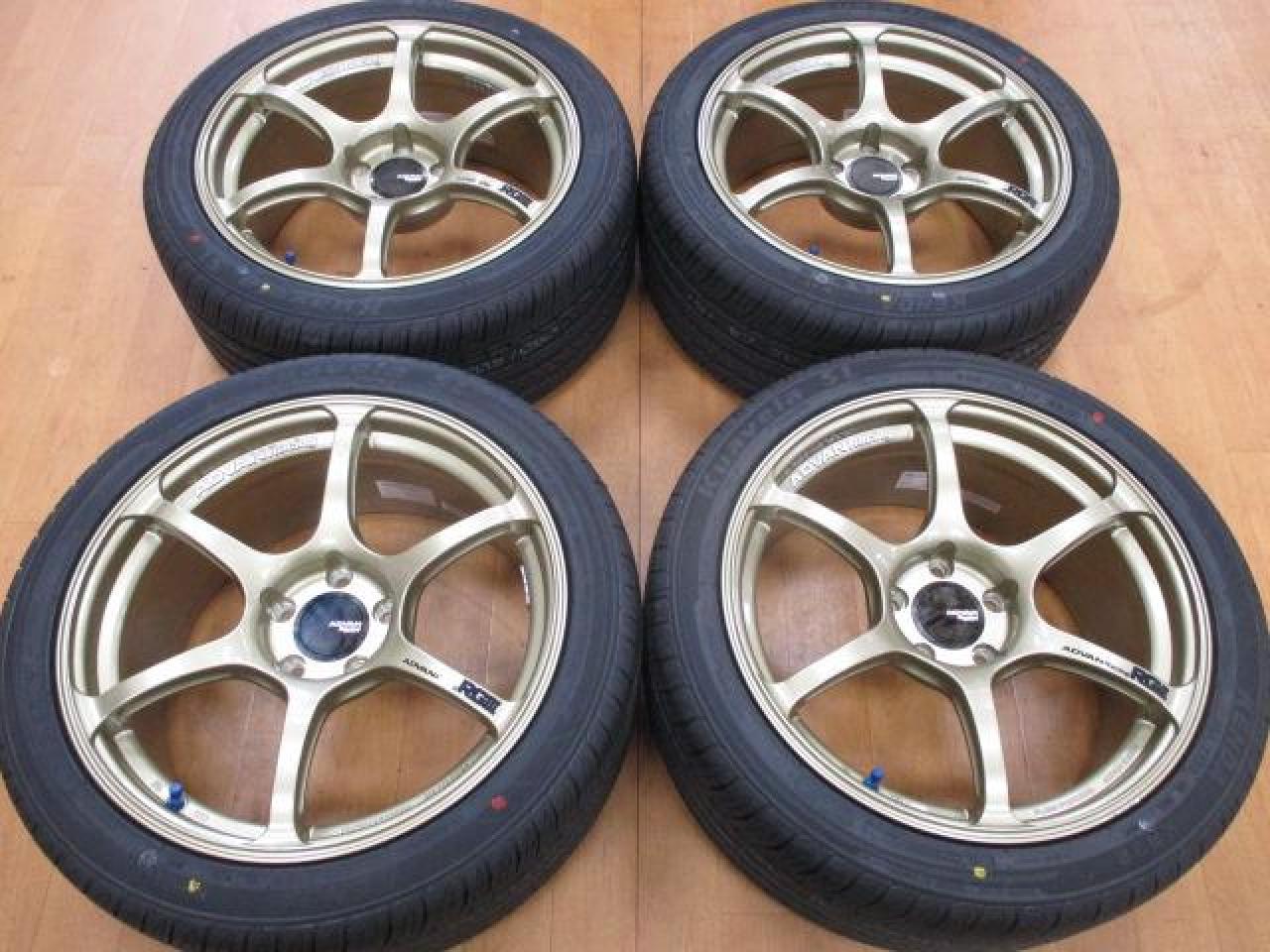 YOKOHAMA(ヨコハマ) ADVAN Racing(アドバンレーシング) RG3 レーシングゴールドメタリック + KENDA KR32 ...