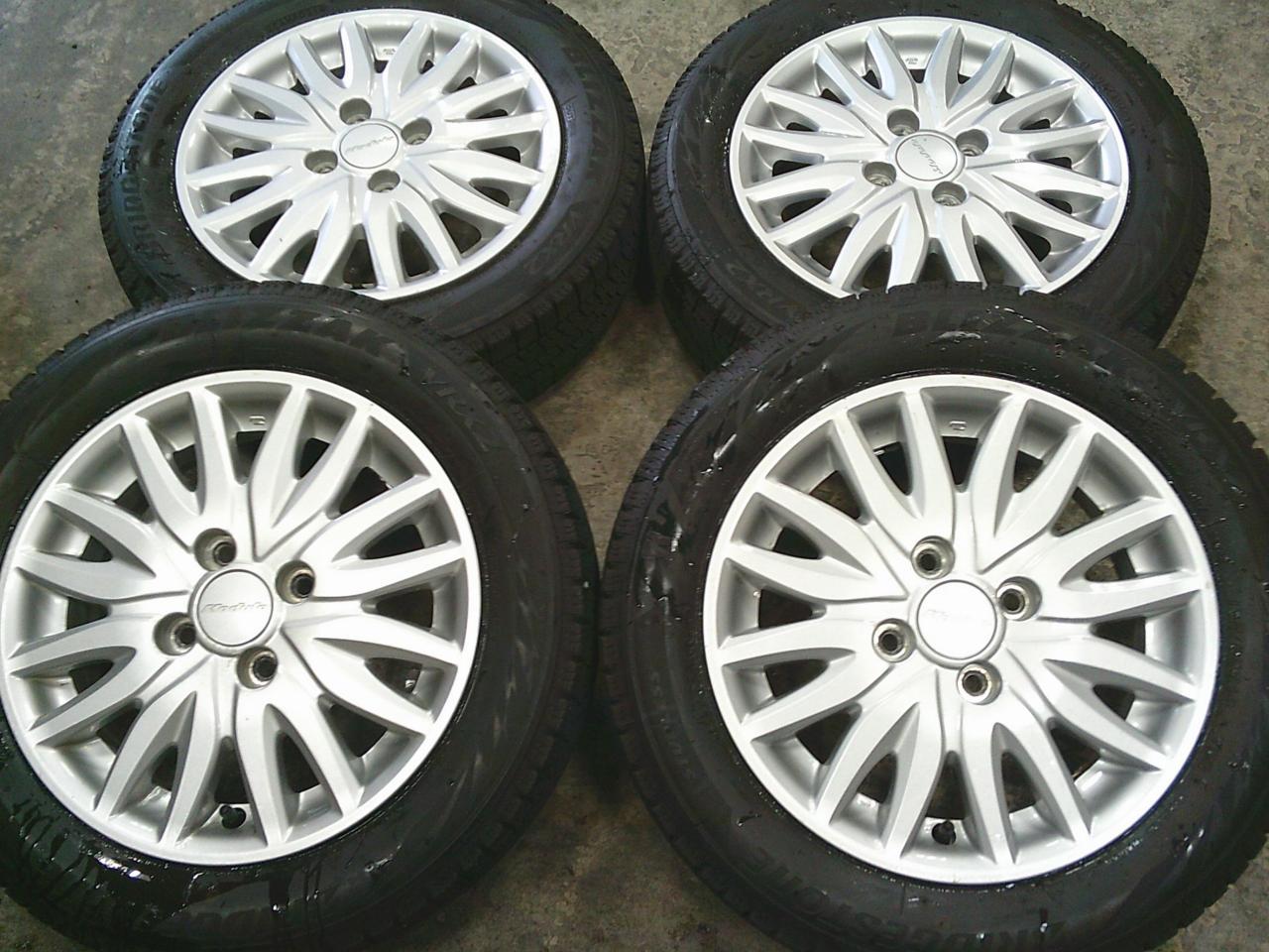 BRIDGESTONE BLIZZAK VRX2 + ホンダ純正 Modulo MG-009 | 中古品 | アップガレージ 札幌厚別店 | カー用品 スタッドレスタイヤホイールセット 14 ...