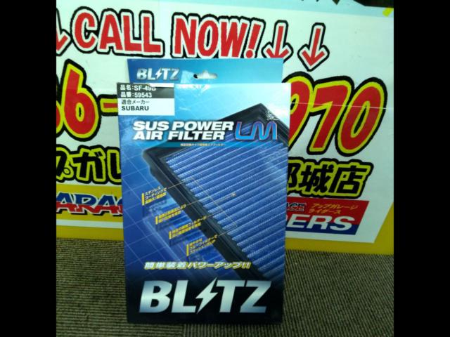 BLITZ SUS POWER AIR FILTER LM 純正交換タイプエアクリーナー【ステラRN1/RN2 R2(RC1/RC2)、R1 ...