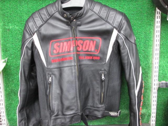 SIMPSON シンプソン レザージャケット LLサイズ | 中古品 | アップガレージ ライダース柏店 | バイク用品 ウエア ジャケット ...