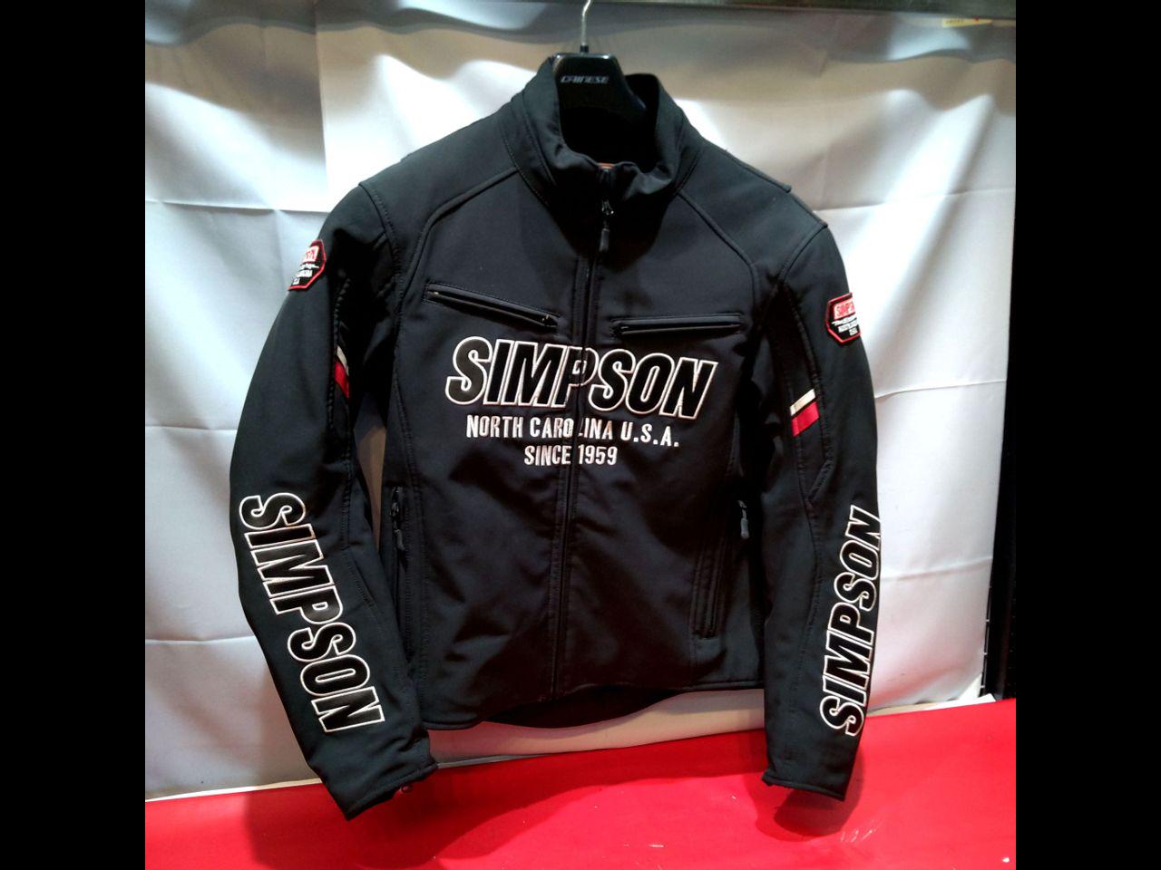 サイズS 【SIMPSON】 SJ-8136 ウインターソフトシェルライダースジャケット | やや傷や汚れあり | アップガレージ ライダース ...