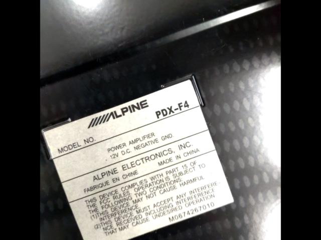 ALPINE PDX-F4 4chパワーアンプ | 中古品 | アップガレージ 横浜町田総本店 | カー用品 アンプを通販で購入する | 中古 ...