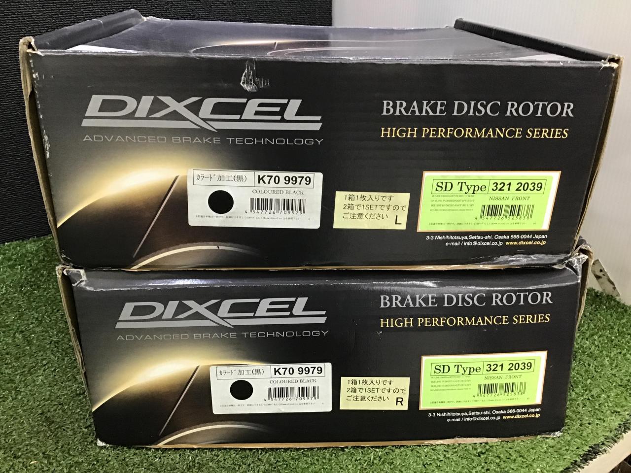 【DIXCEL】 321-2039 SD TYPE フロントブレーキ スリットローター 左右セット ブラック加工品 | 新古品 | アップガレージ 平塚店 | カー用品 ブレーキ系 ローターを ...