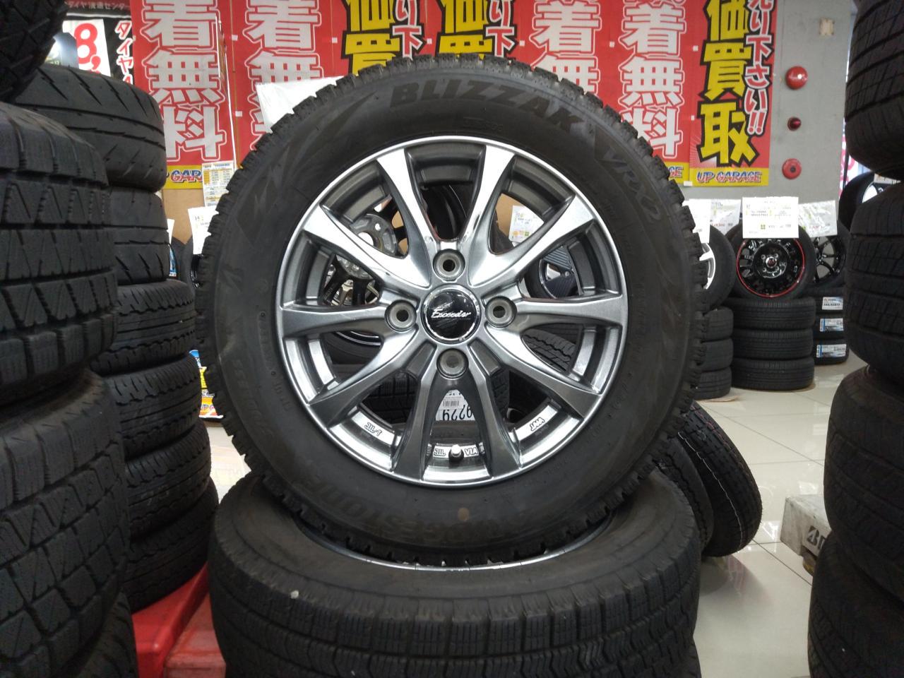 HOT STUFF Exceeder E03+BRIDGESTONE BLIZZAK VRX2 | 中古品 | アップガレージ 千葉中央店 | カー用品 スタッドレスタイヤホイールセット 13 ...
