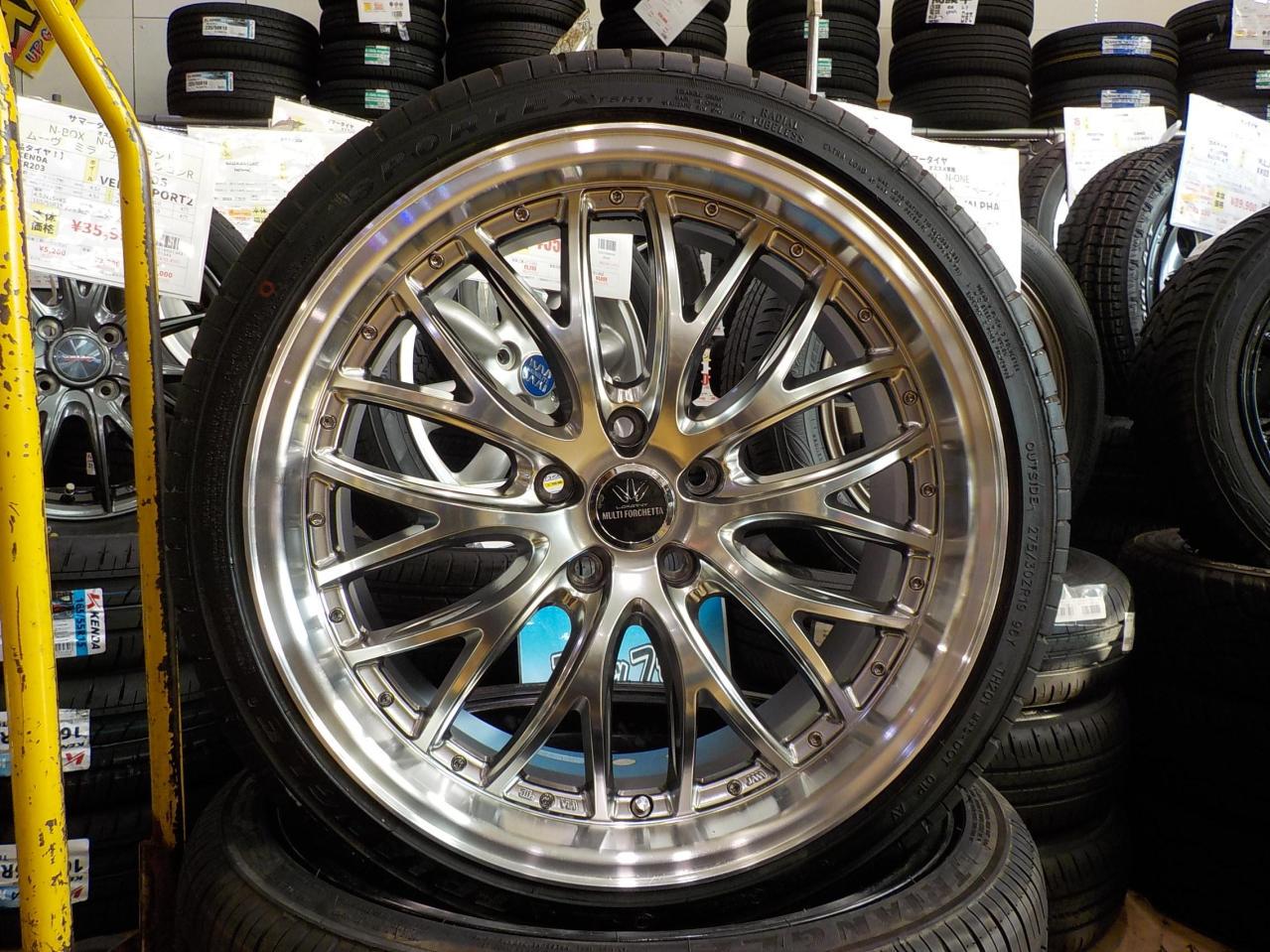 BADX MULTIFORCHETTA MS3 + TRIANGLE SPORTEX TSH11 | 中古品 | アップガレージ 千葉松戸店 | カー用品 タイヤホイールセット 19インチ ...