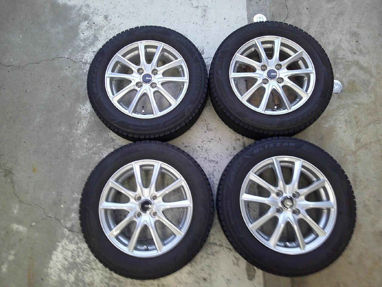 BRIDGESTONE PREO + BRIDGESTONE BLIZZAK VRX3 175 / 65R15 84Q | Used ...