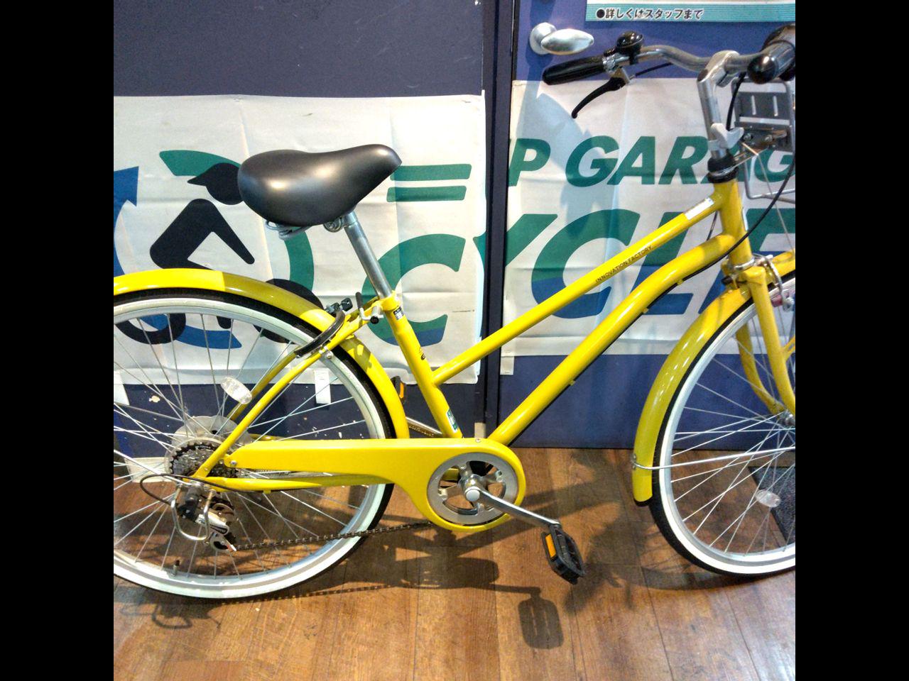 CBA INNOVATION FACTORY CITY 26インチ外装6段変速シティサイクル イエロー | シティサイクルを通販で購入する ...