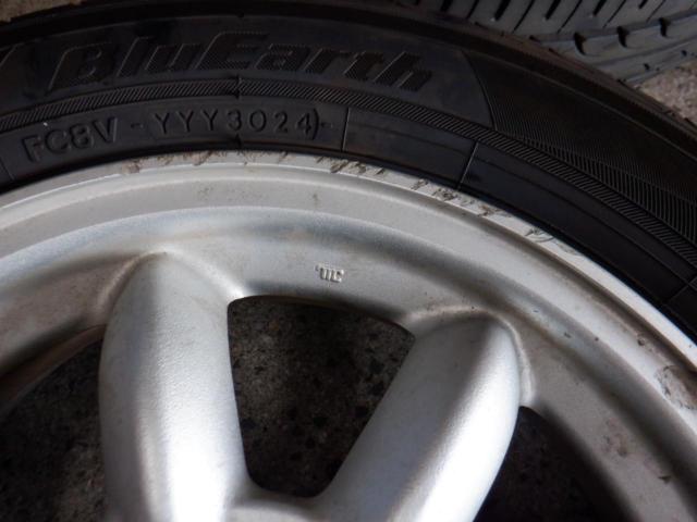 ☆バランス調整済☆ダイハツ純正(DAIHATSU) オプションホイール + YOKOHAMA(ヨコハマ) BluEarth AE01 | 中古 ...