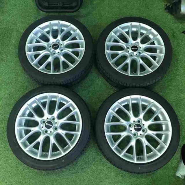 BMW MINI R56 JOHN COOPER WORKS(JCW)クロススポーク チャレンジR112 純正ホイール+DUNLOP LE ...