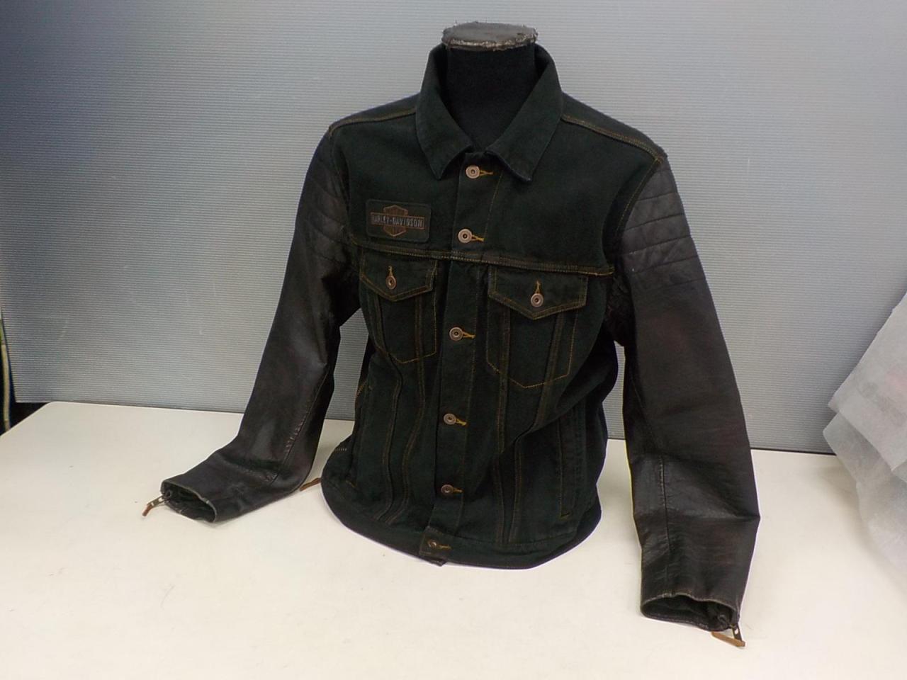 HARLEY DAVIDSON 97463-18VM LEATHER SLEEVE DENIMジャケット サイズ:L | 中古品 | アップ ...
