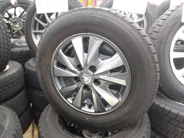 ★国産バリ溝高年式♪★NISSAN セレナe-power/C27純正ホイール + DUNLOP WINTERMAXX WM02★セレナC25 ...