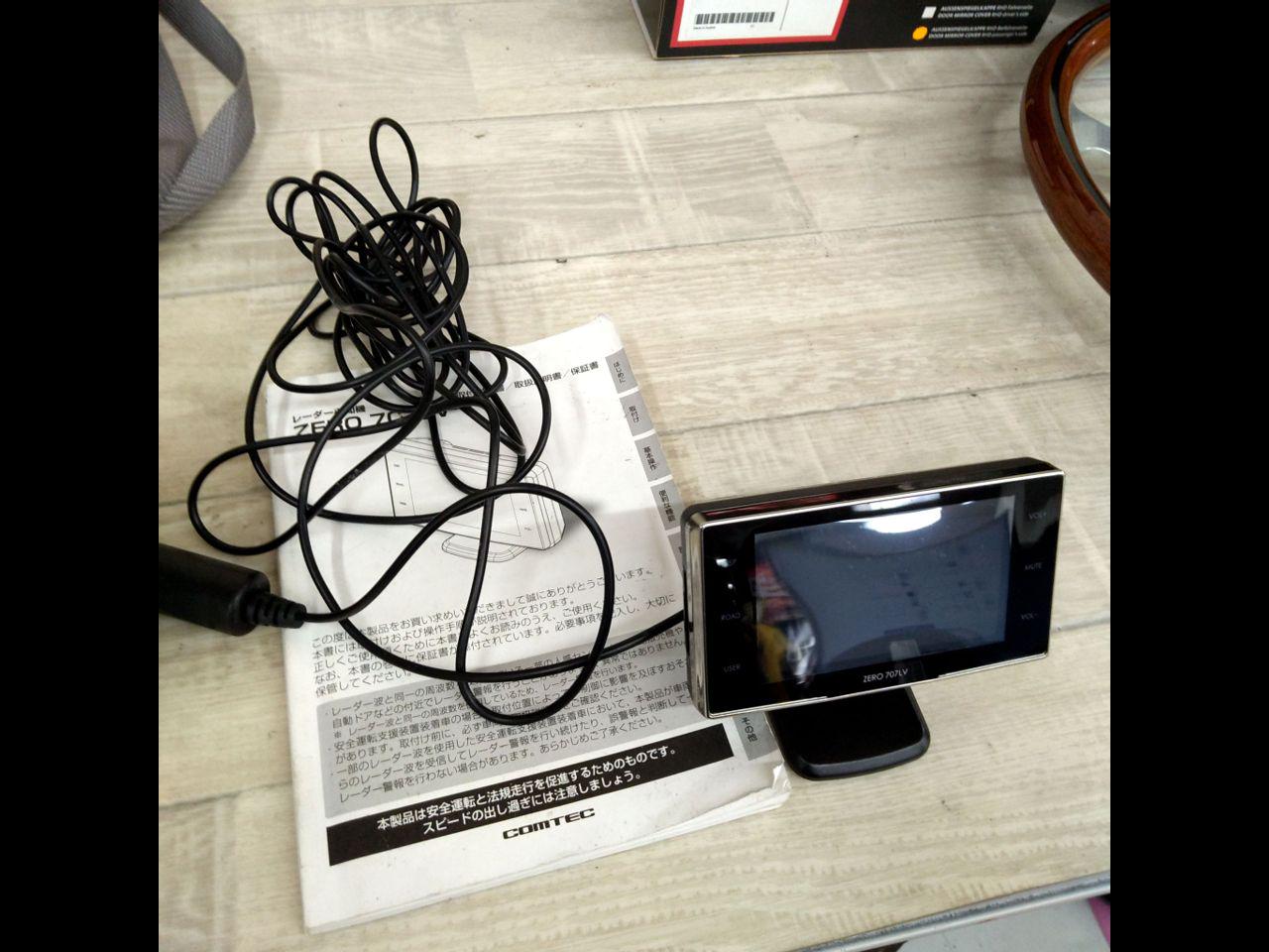 COMTEC ZERO707LV レーダー探知機 | わけあり | アップガレージ 名古屋中川店 | カー用品 電装系 レーダー探知機を通販で購入する | 中古カー＆バイク用品の販売ならアップガレージ