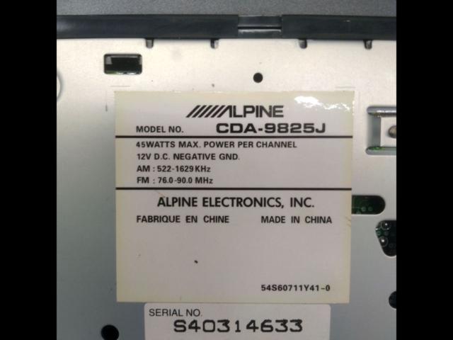 【ALPINE】ALPINE CDA-9825J | 中古品 | アップガレージ 姫路店 | カー用品 ヘッドユニット CDチューナーを通販で ...
