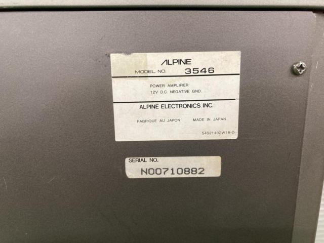 【ALPINE】3546 Class A POWER AMP | 中古品 | アップガレージ 鈴鹿店 | カー用品 アンプを通販で購入する ...
