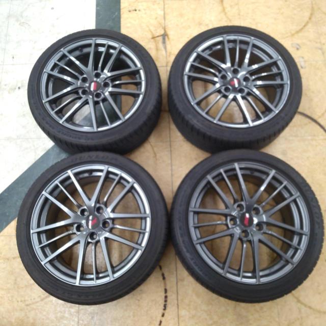 新品の半額以下 !! 【STI(エスティーアイ)】WRX S4(VB) SG217VC110 鍛造アルミホイール+【DUNLOP ...