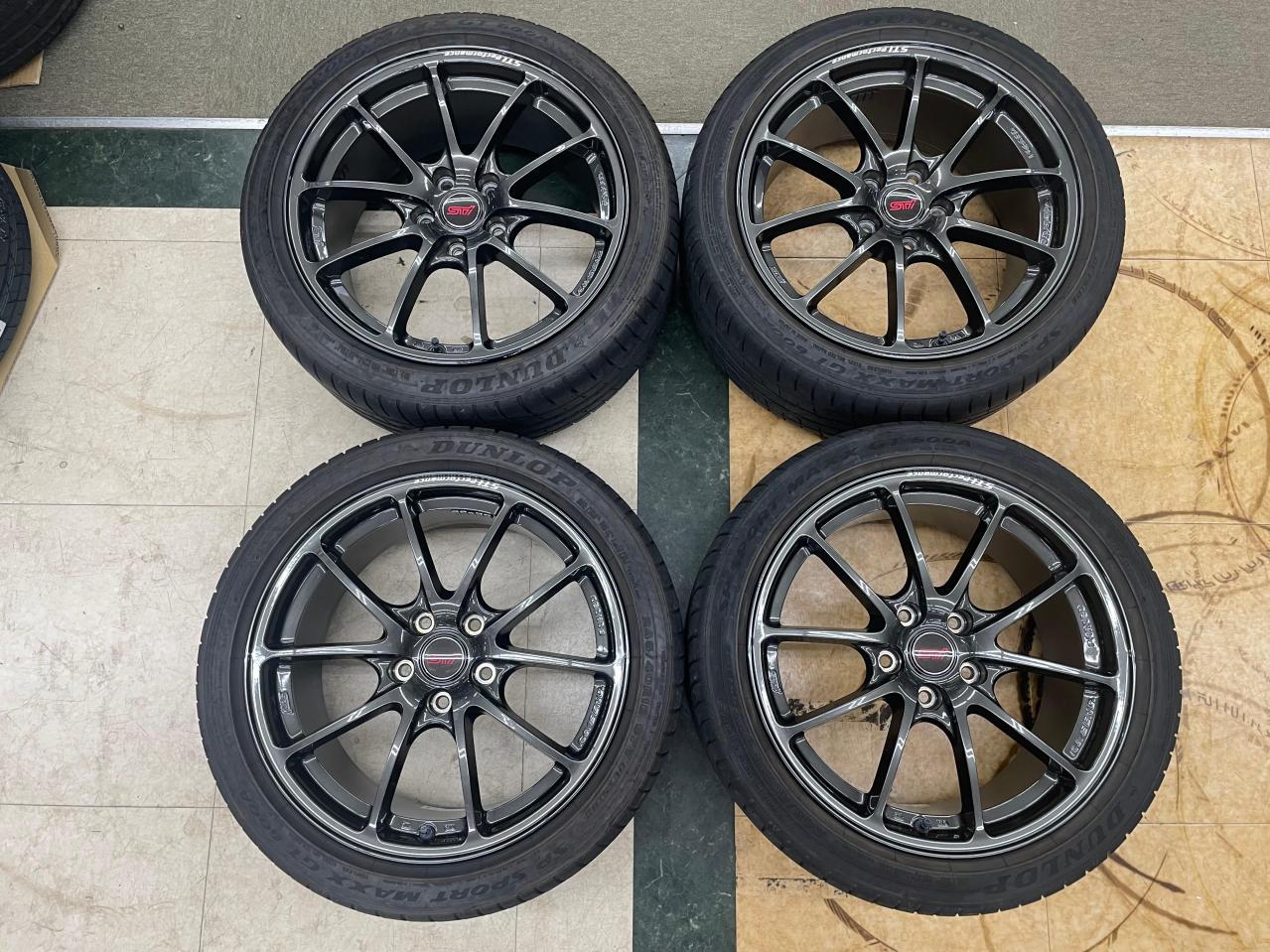 【STI(エスティーアイ)】 STI Performance RAYS製 +【DUNLOP】SPORTSMAXX GT600A 245 ...