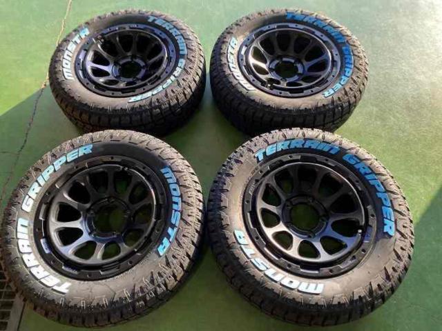 MOTOR FARM D10 マットブラック + MONSTA(モンスタ) TERRAIN GRIPPER 215/70R16 LT RWL ...