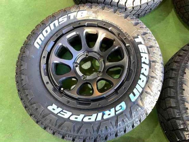MOTOR FARM D10 マットブラック + MONSTA(モンスタ) TERRAIN GRIPPER 215/70R16 LT RWL ...