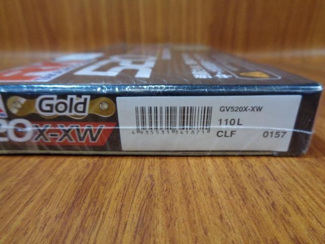 【RK】チェーン 520X-XW 110L ゴールド | バイク用品 駆動系 チェーンスプロケ(二輪)を通販で購入する | 中古カー＆バイク用品の販売ならアップガレージ